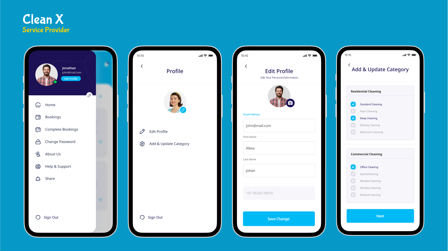 React Native Service Booking App by freebizoffer | CodeCanyon